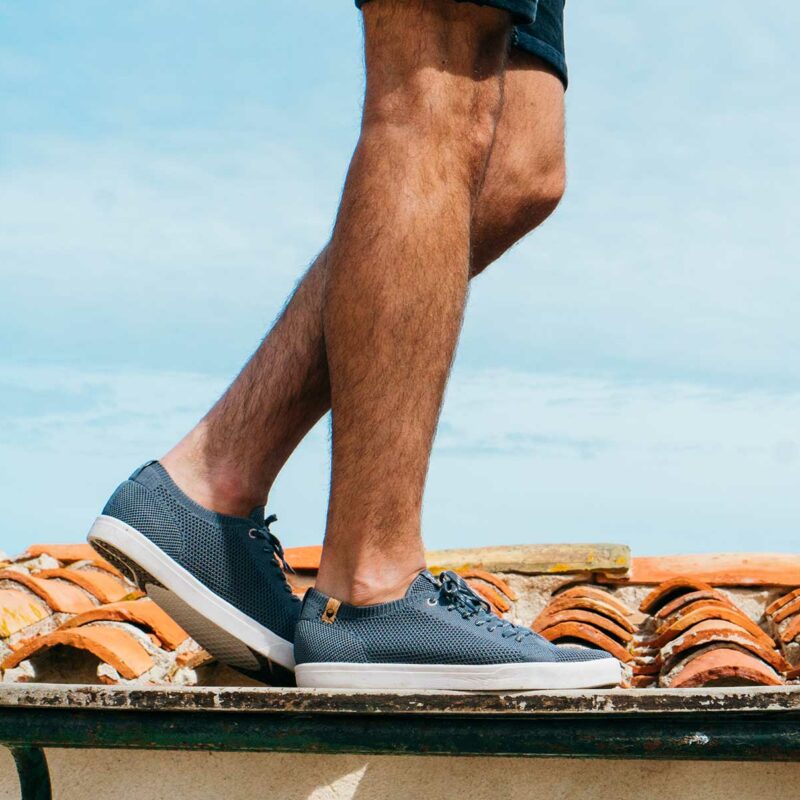 Cannon Knit Mens Charcoal Shoes - Saola Shoes