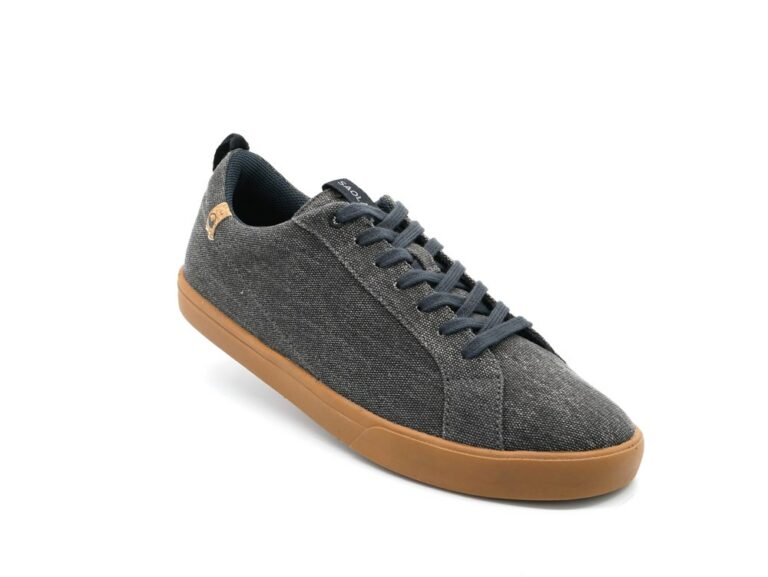 Cannon Canvas Mens Shoes Dark Grey - Saola Shoes
