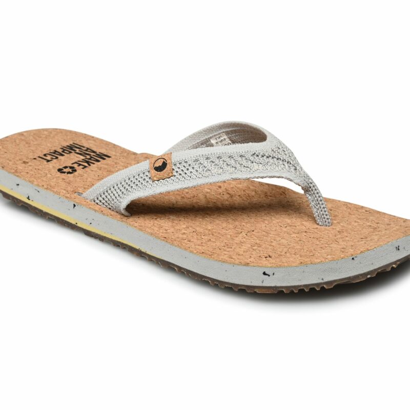 Nosara Womens Flip Flop Light Grey - Saola Shoes