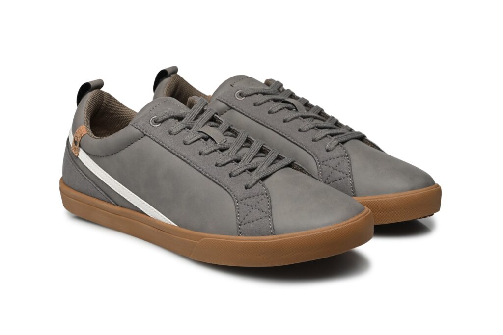 Cannon Mens Vegan Leather Shoes Charcoal - Saola Shoes